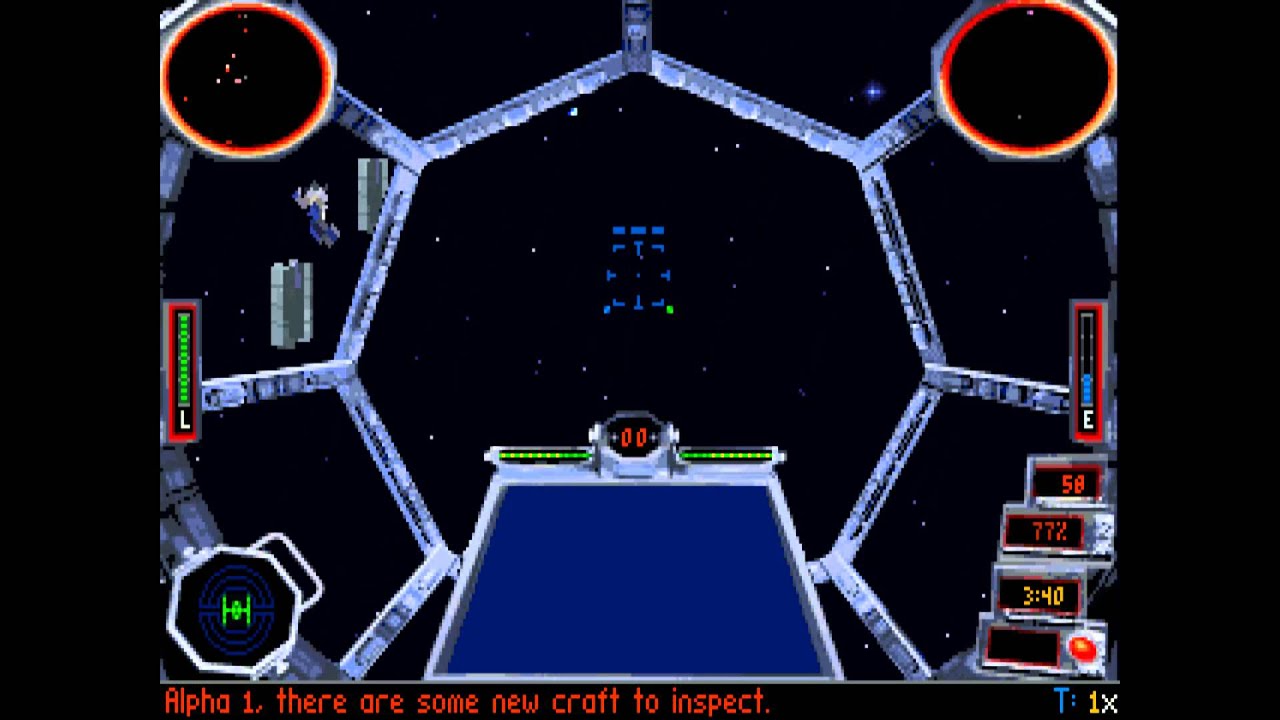 Tie Fighter 1994 GoG Version Gameplay - Campaign 1 Mission 1 - No ...