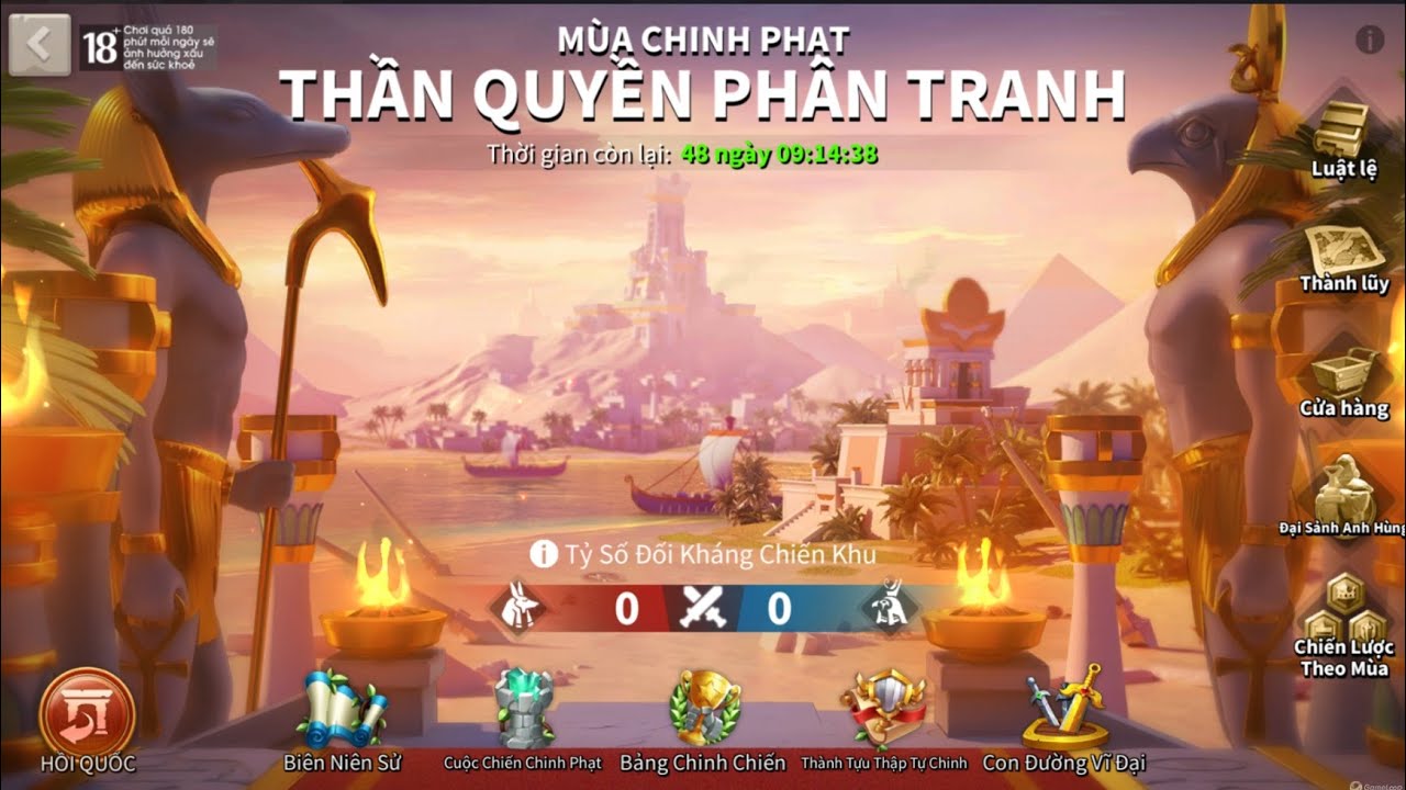 Thần Quyền Phân Tranh Rise of Kingdoms Hành Trình Kéo Man Map KvK Mới ...