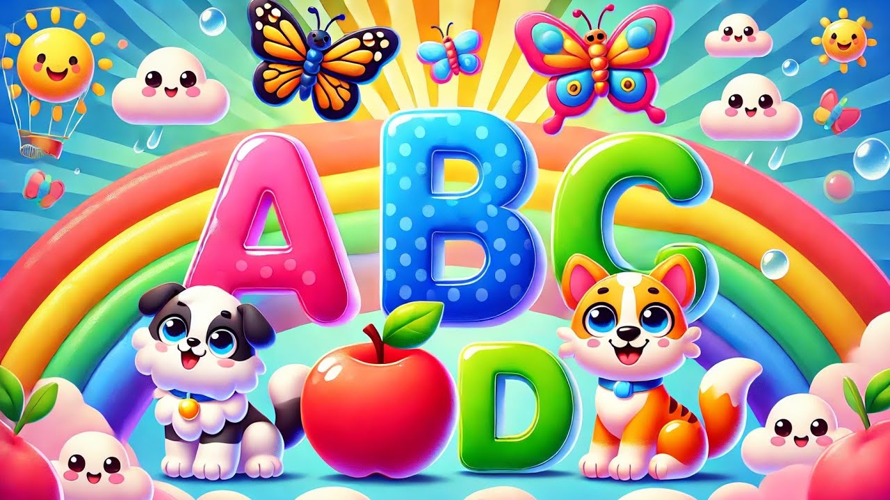 Abcd phonic song with sounds | Alphabet learning song for toddlers| A ...