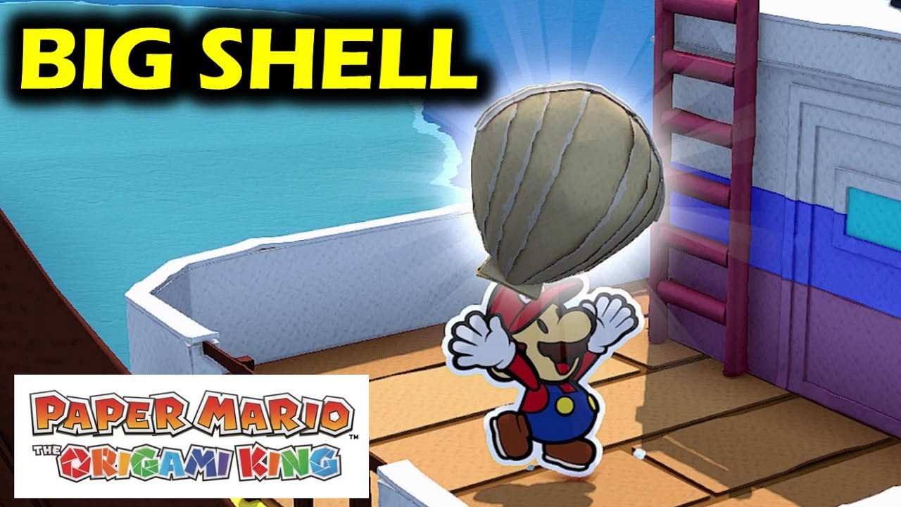 The Great Sea: Big Shell | How To Cook, Find Woods | Paper Mario The ...