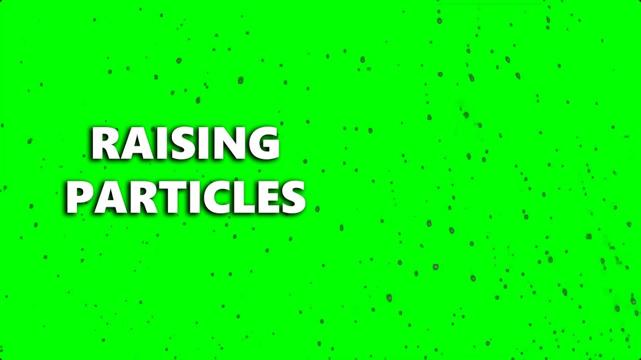 Raising Particles Animation (green screen) - YouTube