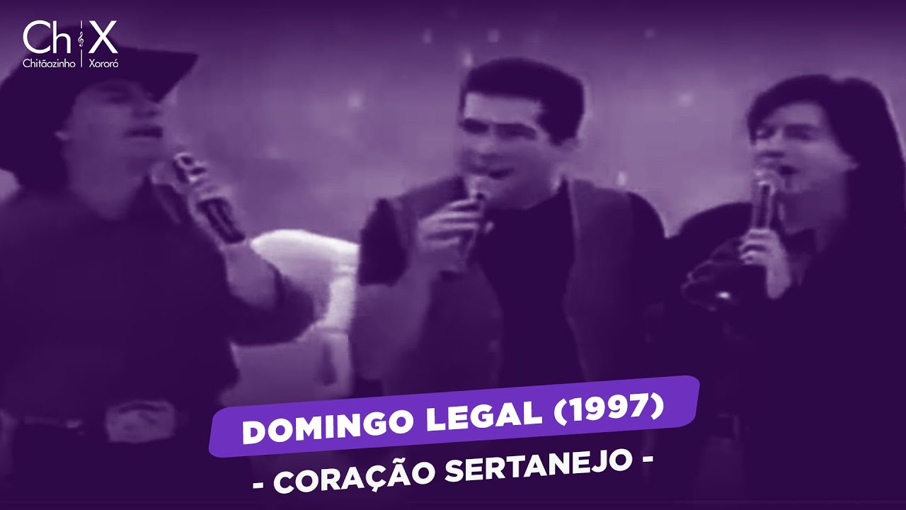 Chitãozinho E Xororó Coração Sertanejo L Domingo Legal 1997