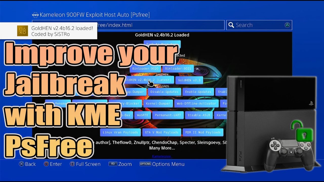 How to use kameleon Host with PsFree for better and faster Xploit | PS4 Jailbreak 2024 - YouTube