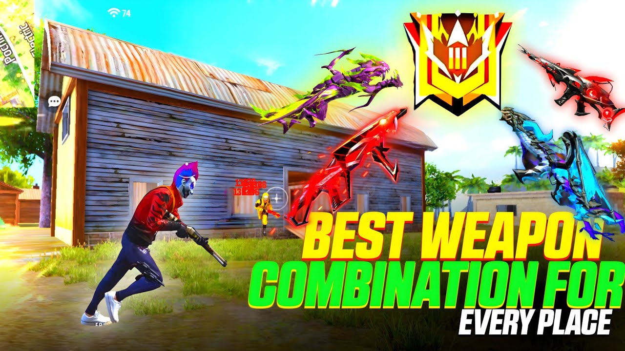 Best Gun combination In free fire | Best character combination in free ...