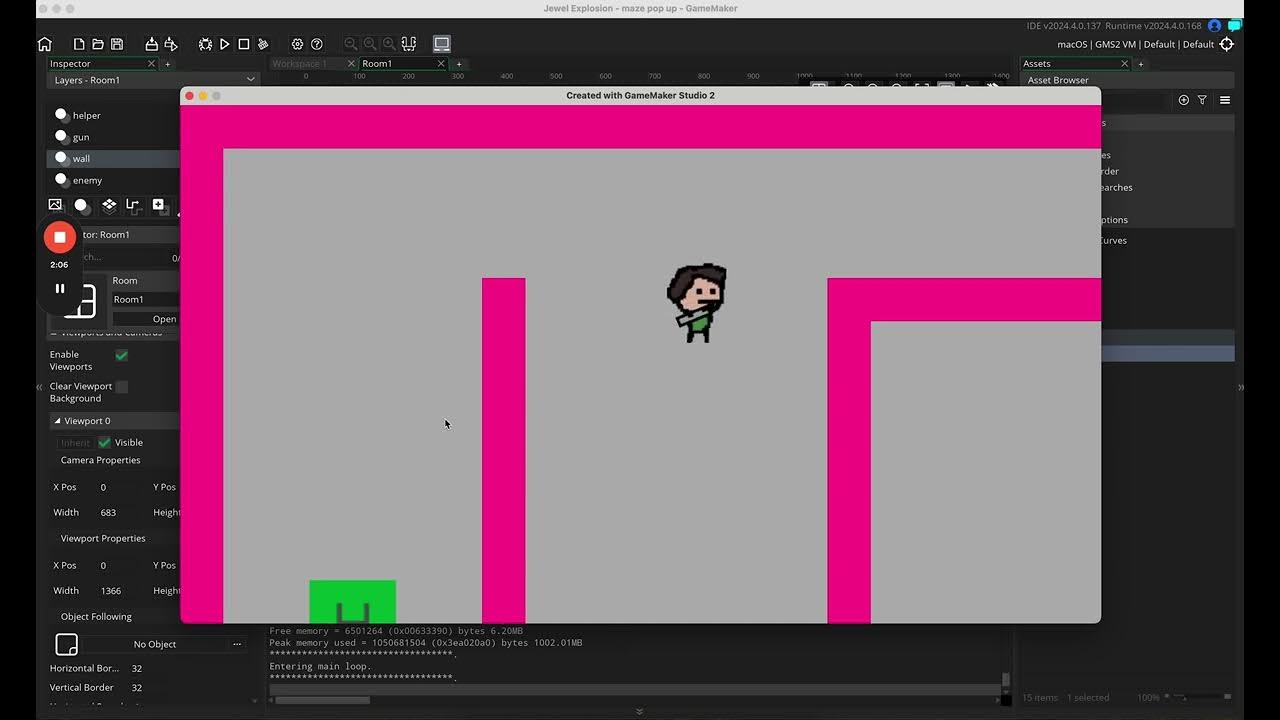 How to create and use a viewport in GameMaker Studio 2 - YouTube