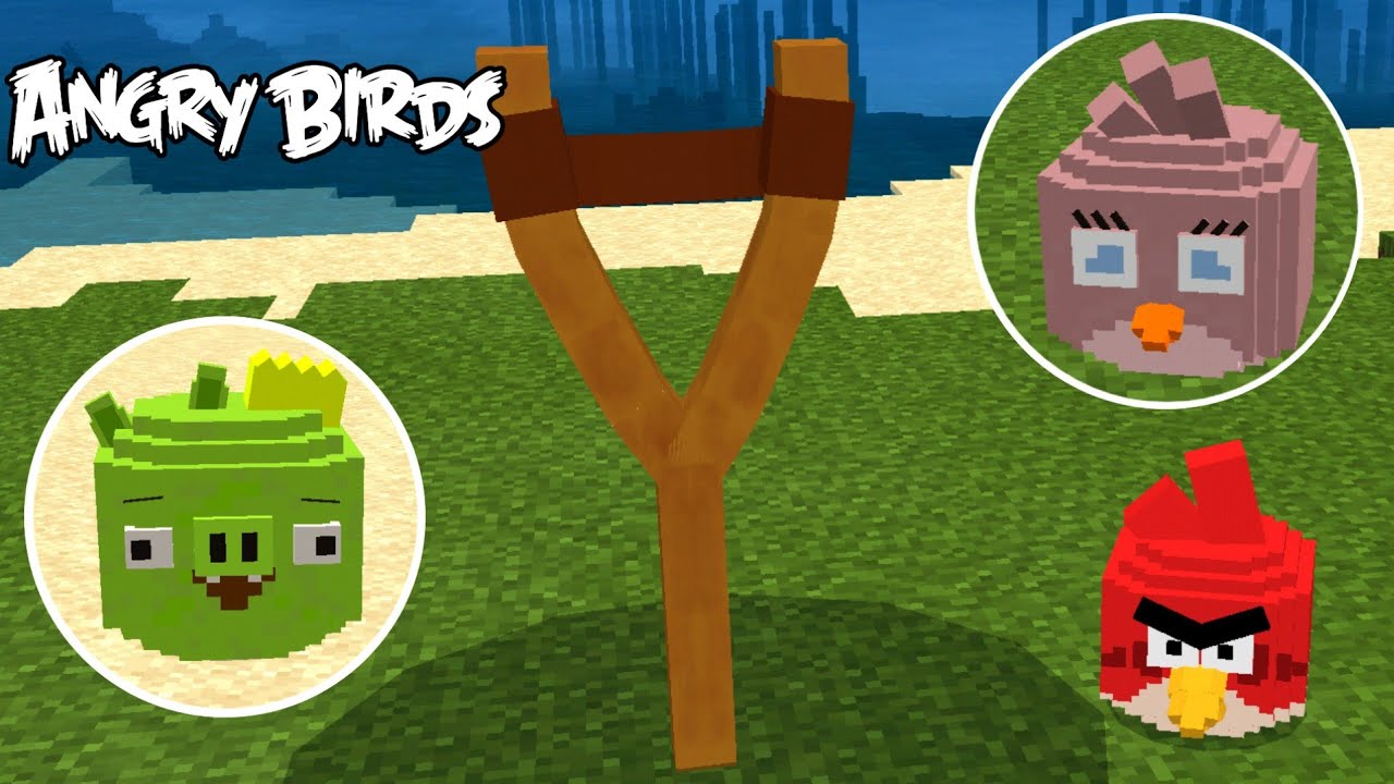 LANÇOU!! ADDON/MOD DO ANGRY BIRDS NO MINECRAFT PE ! - YouTube