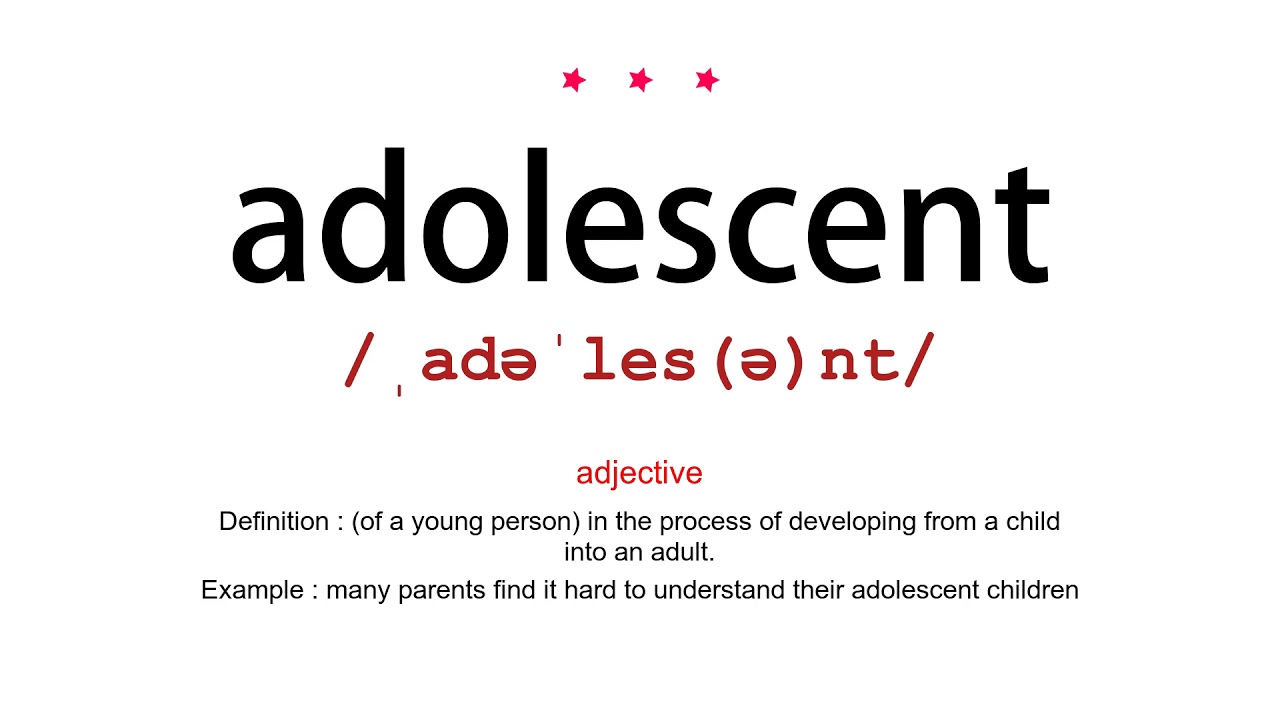 How to pronounce adolescent - Vocab Today - YouTube