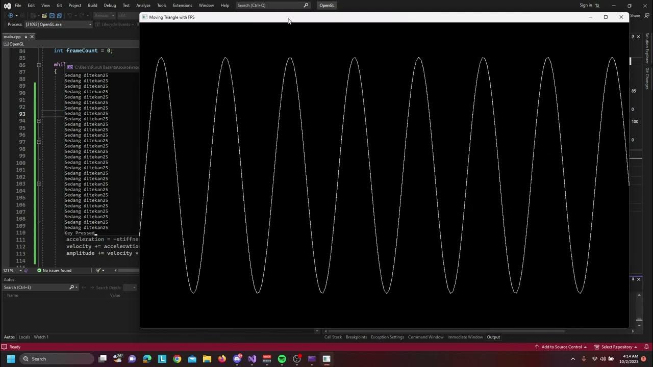OpenGL C++ Spring SImulation - YouTube