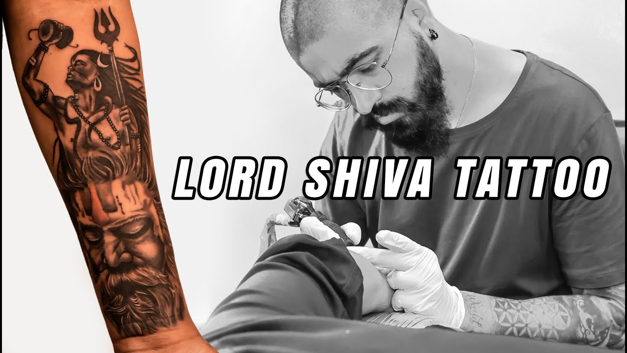 LORD SHIVA & AGHORI TATTOO TIMELAPSE | N.A TATTOO STUDIO, NEW DELHI ...