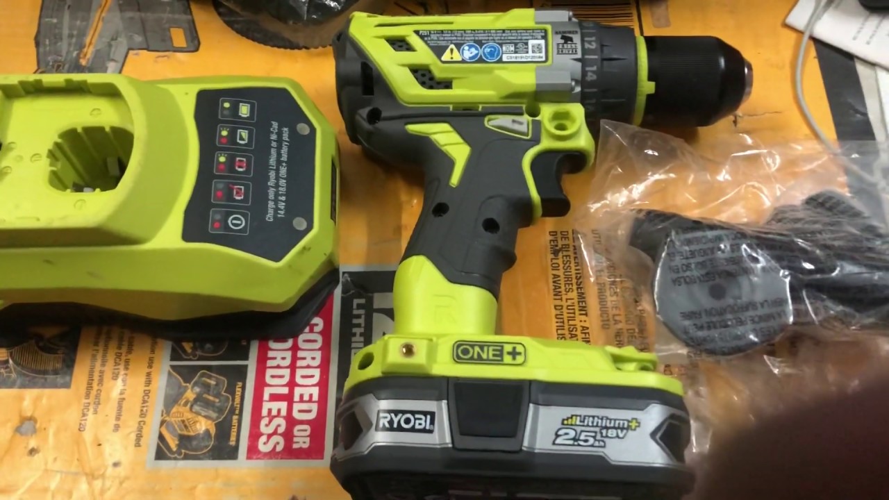 Máy khoan pin ryobi p251 Mỹ về pin 2.5ah lh 0903397180 tùng - YouTube