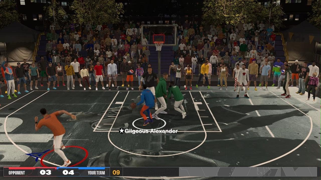 NBA 2K24 4v4 blacktop Streetball game - YouTube
