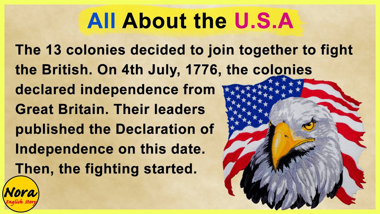 Learn English through Story 🔥 Level 1 – All About the U.S.A: History ...