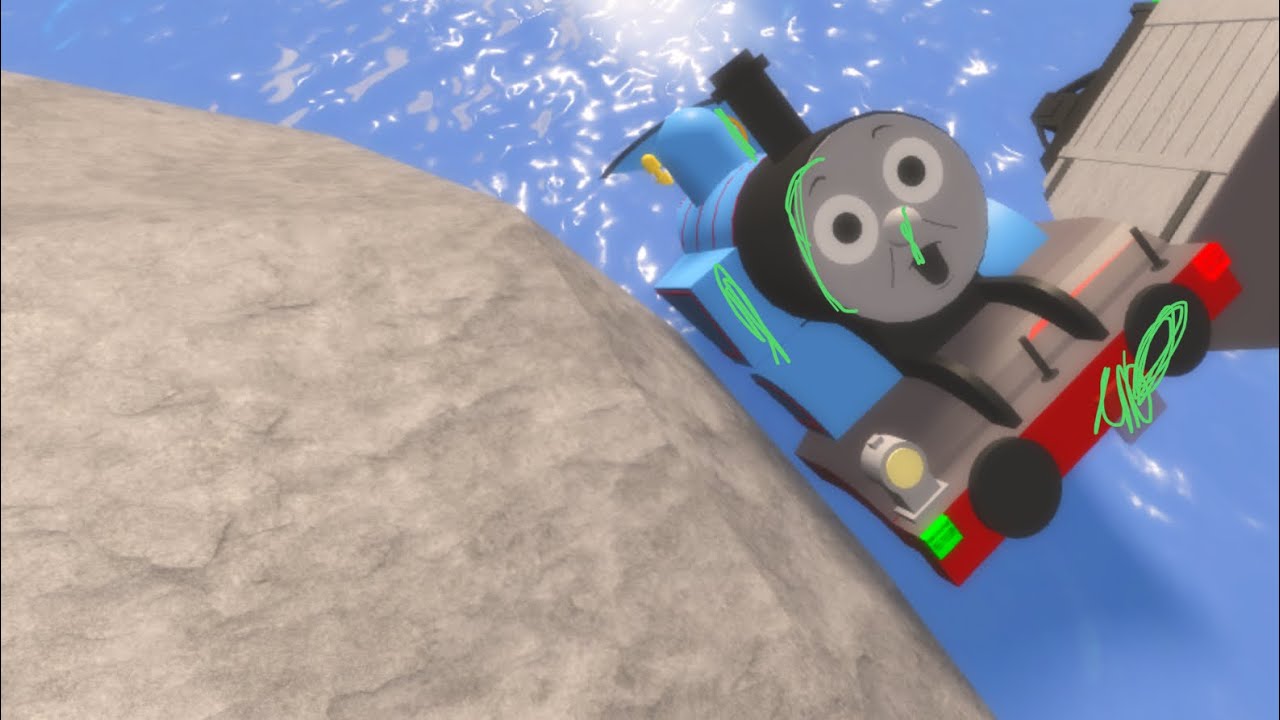 Thomas and friends-Something fishy thomas in the Water Scene - YouTube