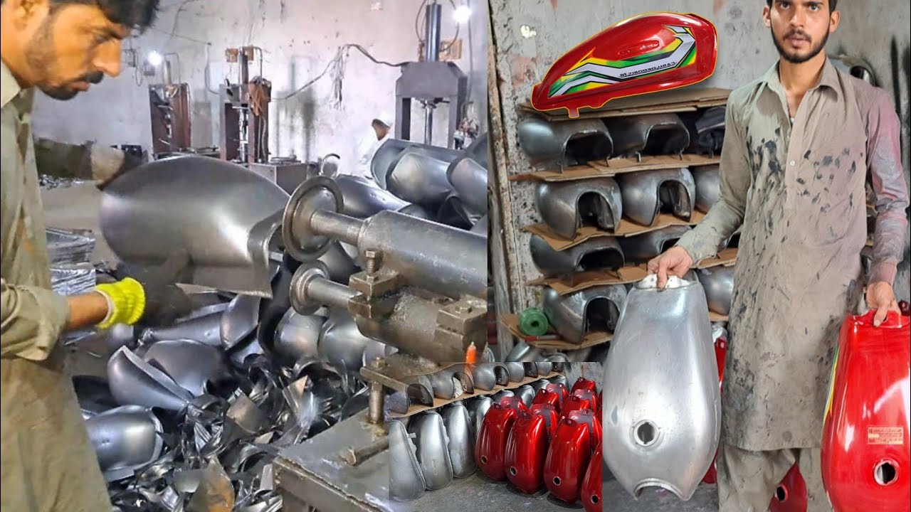 Amazing Manufacturing Process of Motorcycle Fuel Tank With Great ...