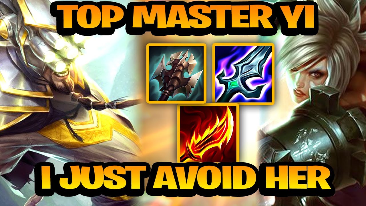 THE HARDEST TOP MASTER YI MATCHUP - I JUST AVOID MY PROBLEMS - YouTube