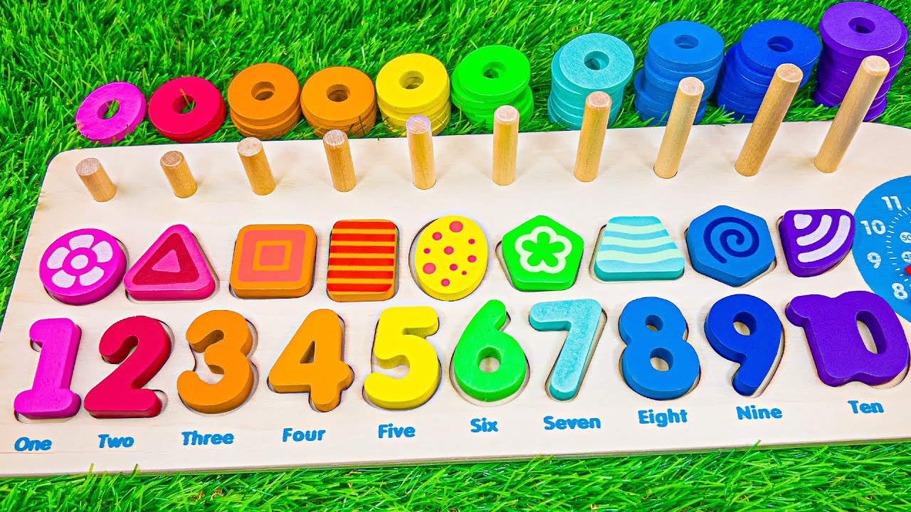Learn Numbers, Colors & Counting Activity Puzzle | Toddler Learning Toy ...