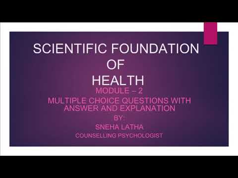 SCIENTIFIC FOUNDATION OF HEALTH - Module 2 - YouTube