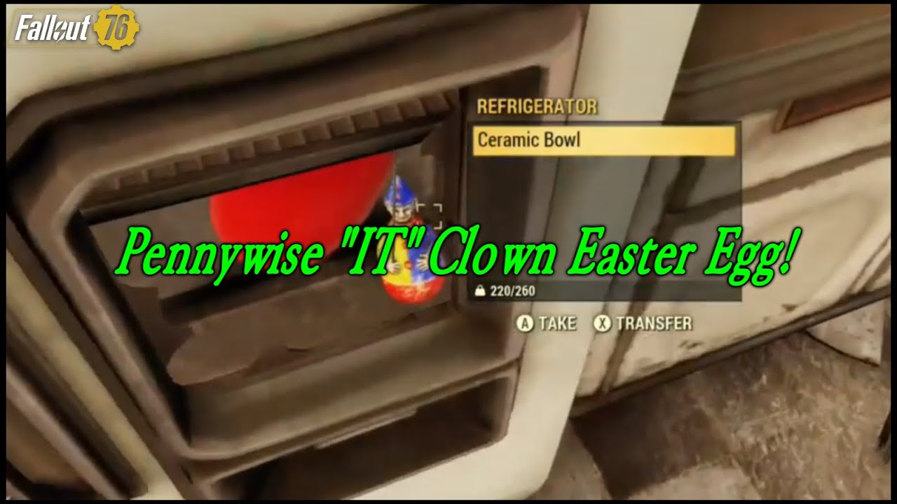 Pennywise "IT" Clown Easter Egg! (Fallout 76) - YouTube