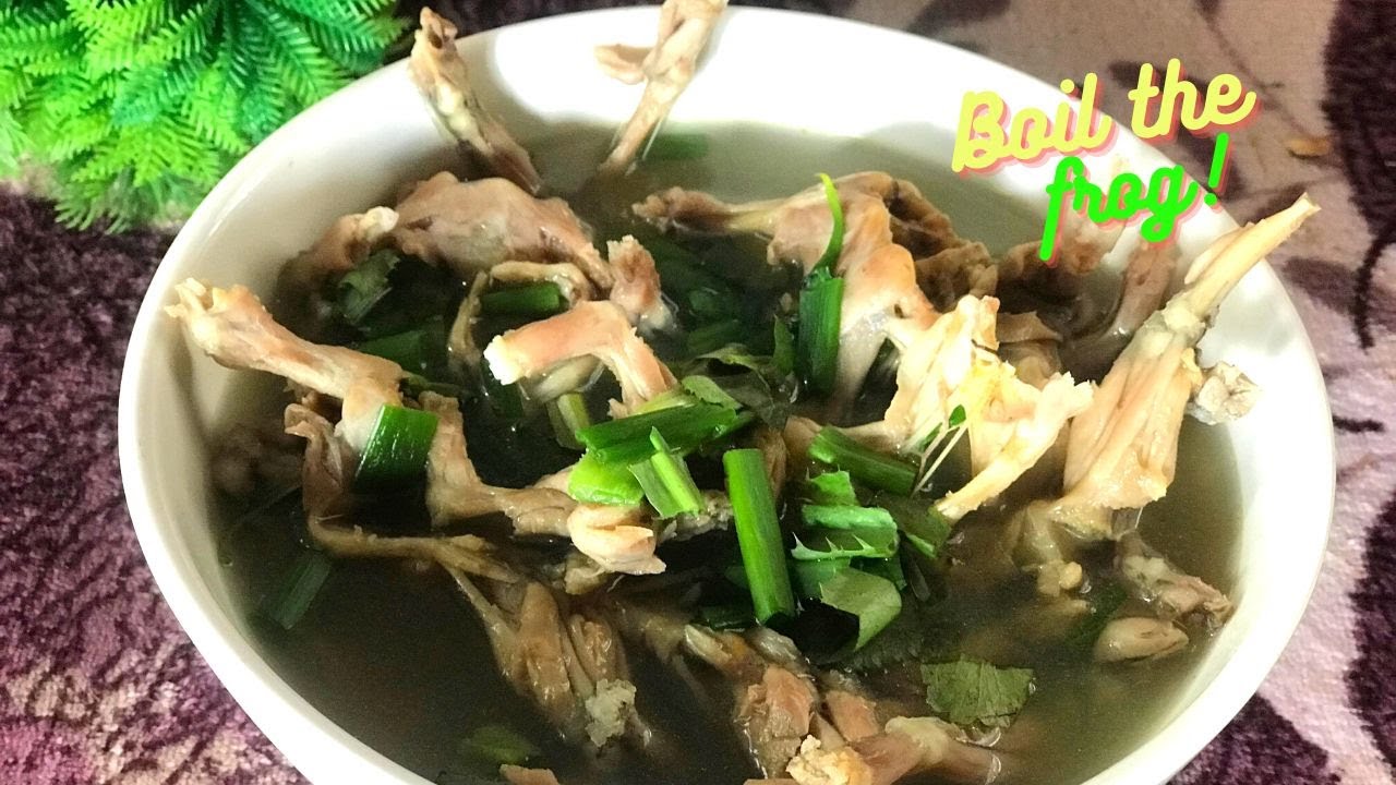 Boil the frog, frog food #frog _ Rural food , Home food - YouTube