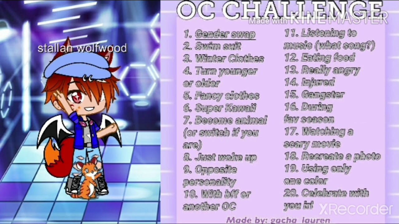 OC challenge (day 1) gc - YouTube