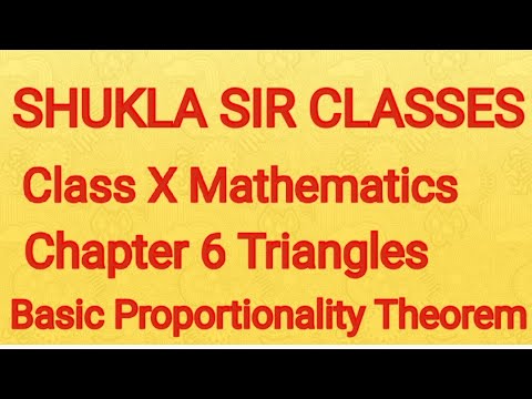10th Class Chapter 6 Triangles BASIC PROPORTIONALITY THEOREM #viral #cbse #maths - YouTube