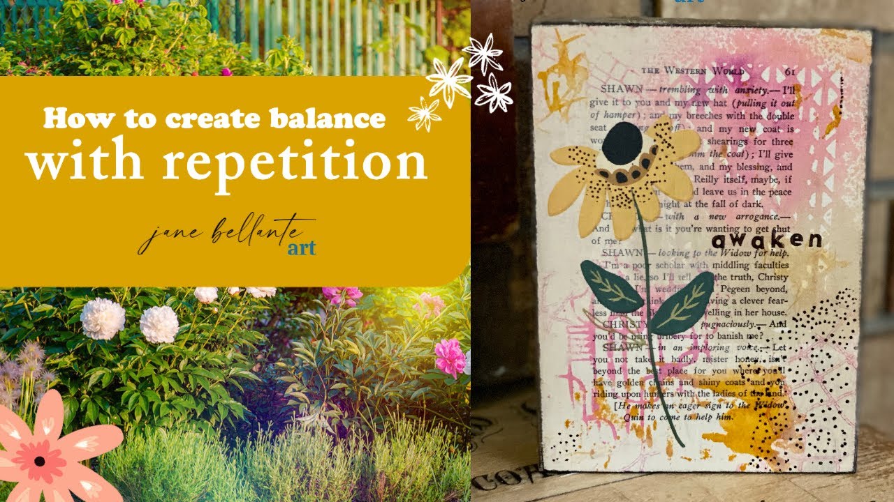 Adding Balance and Repetition in Collage - YouTube