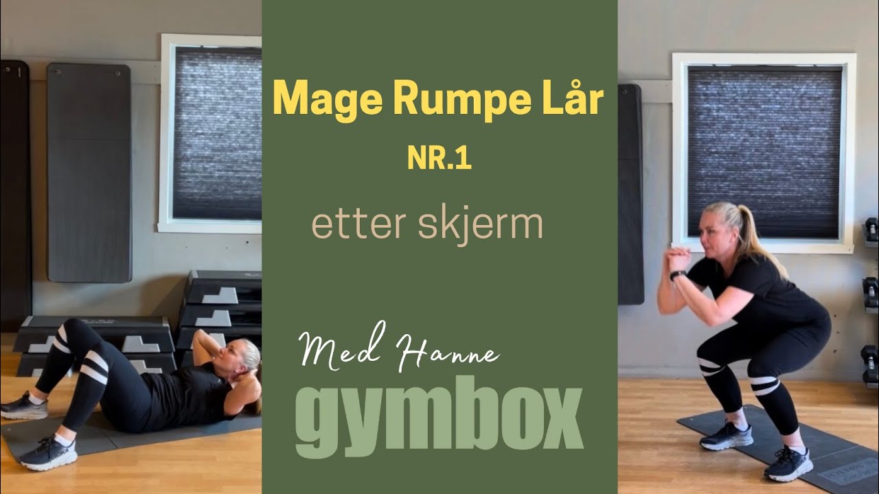 Mage/Rumpe/Lår NR. 1 Trening etter storskjerm på Gymbox i Fredrikstad ...