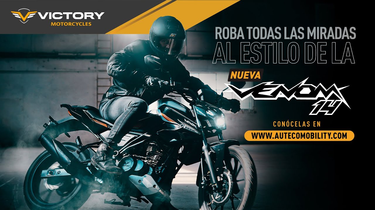 Roba todas las miradas con la nueva victory venom 14 - YouTube