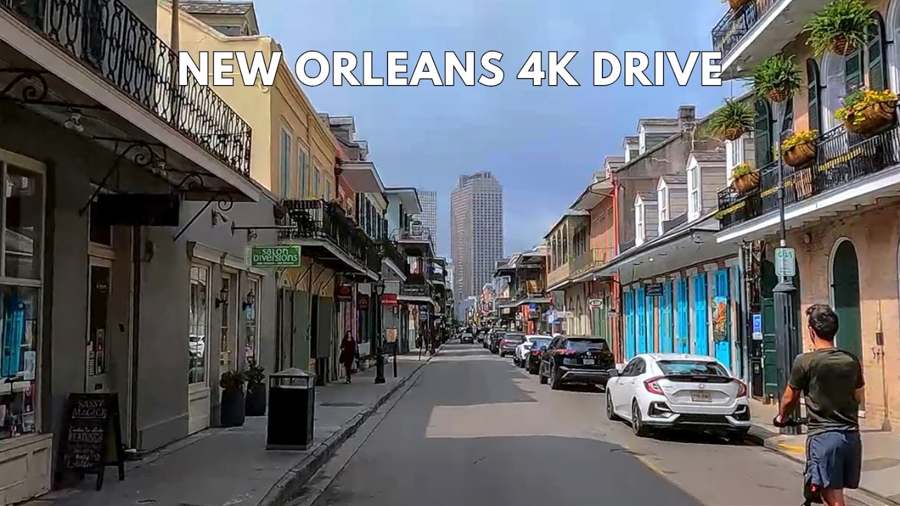 New Orleans 4K Driving Tour | Drive Through NOLA's French Quarter - YouTube