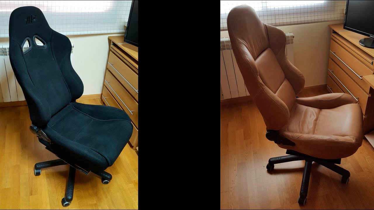 APC racing seat tapiceria en piel, parte 2 - YouTube