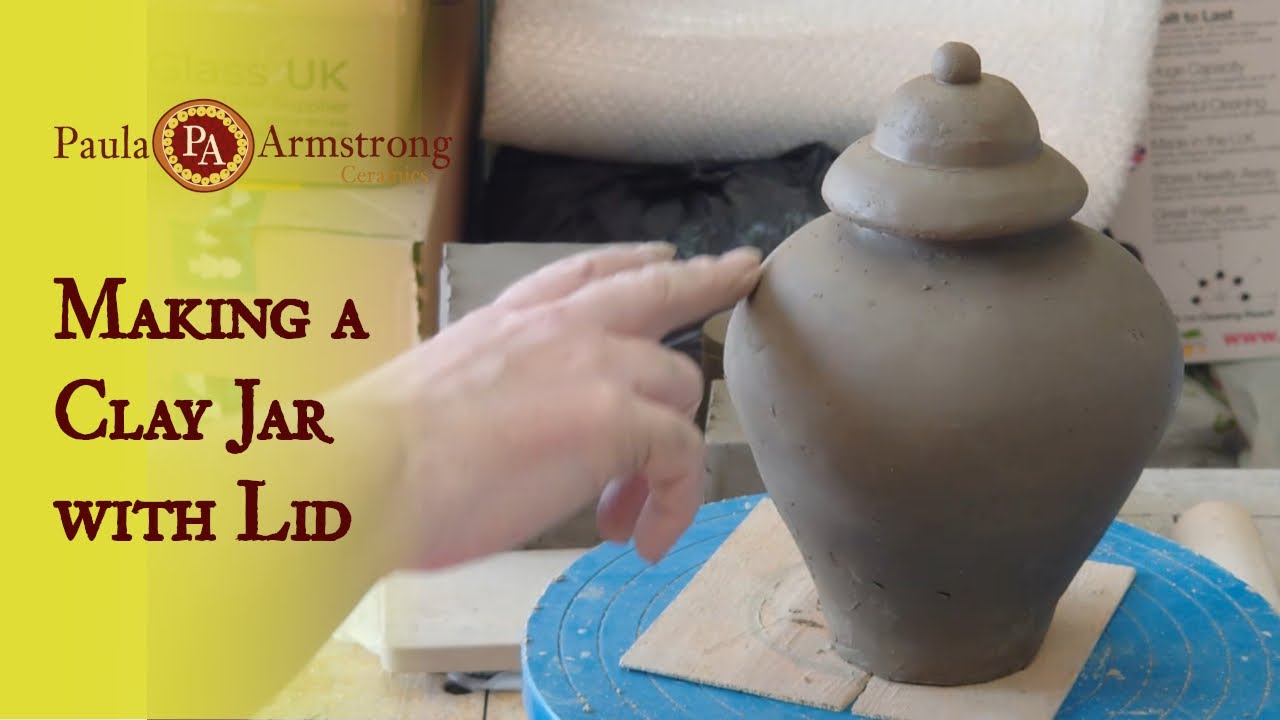 Coiling a ginger jar in clay - YouTube