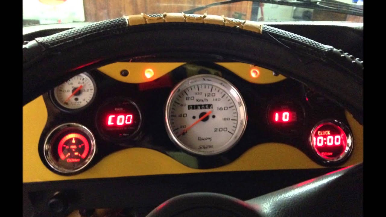 novo painel de kombi tuning - YouTube