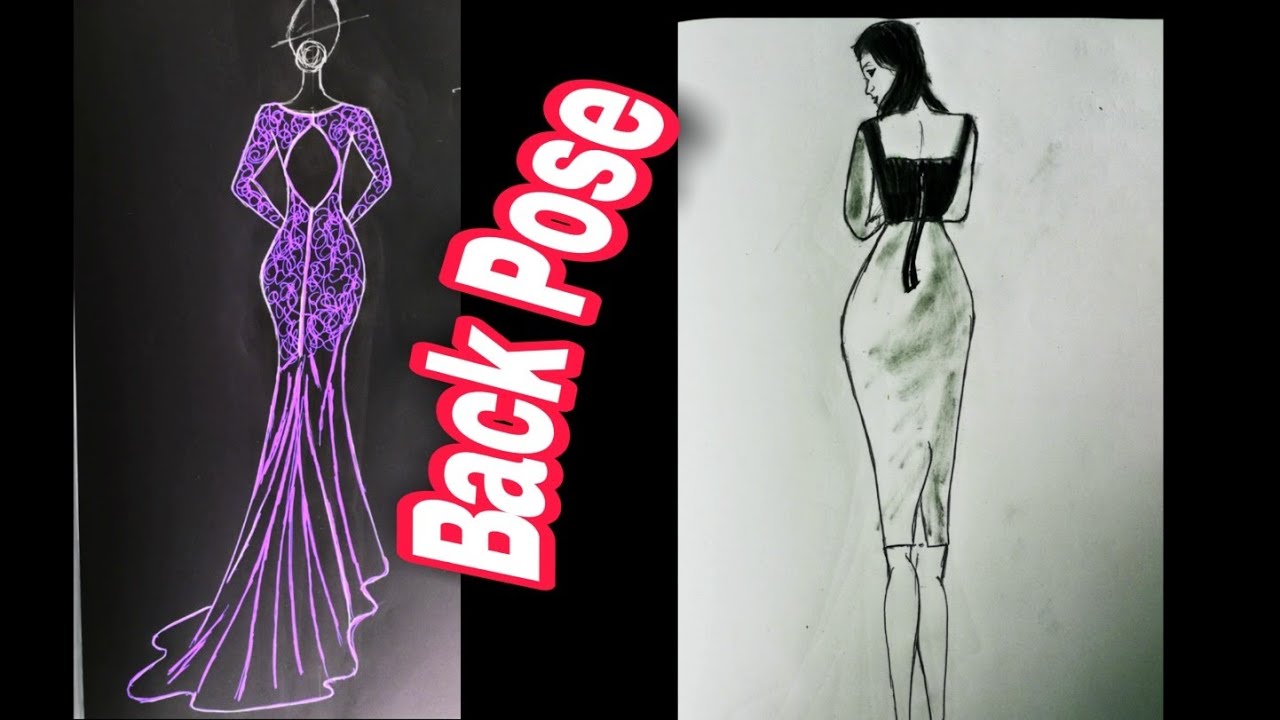 Fashion Illustration Back Poses
