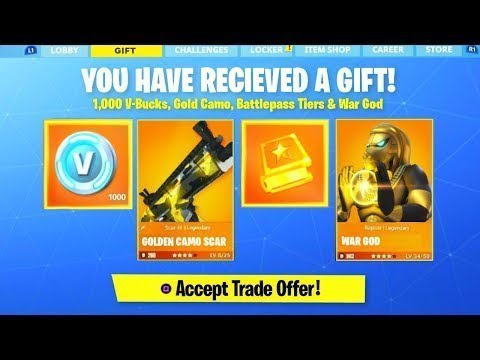 How to gift skins In fortnite - YouTube
