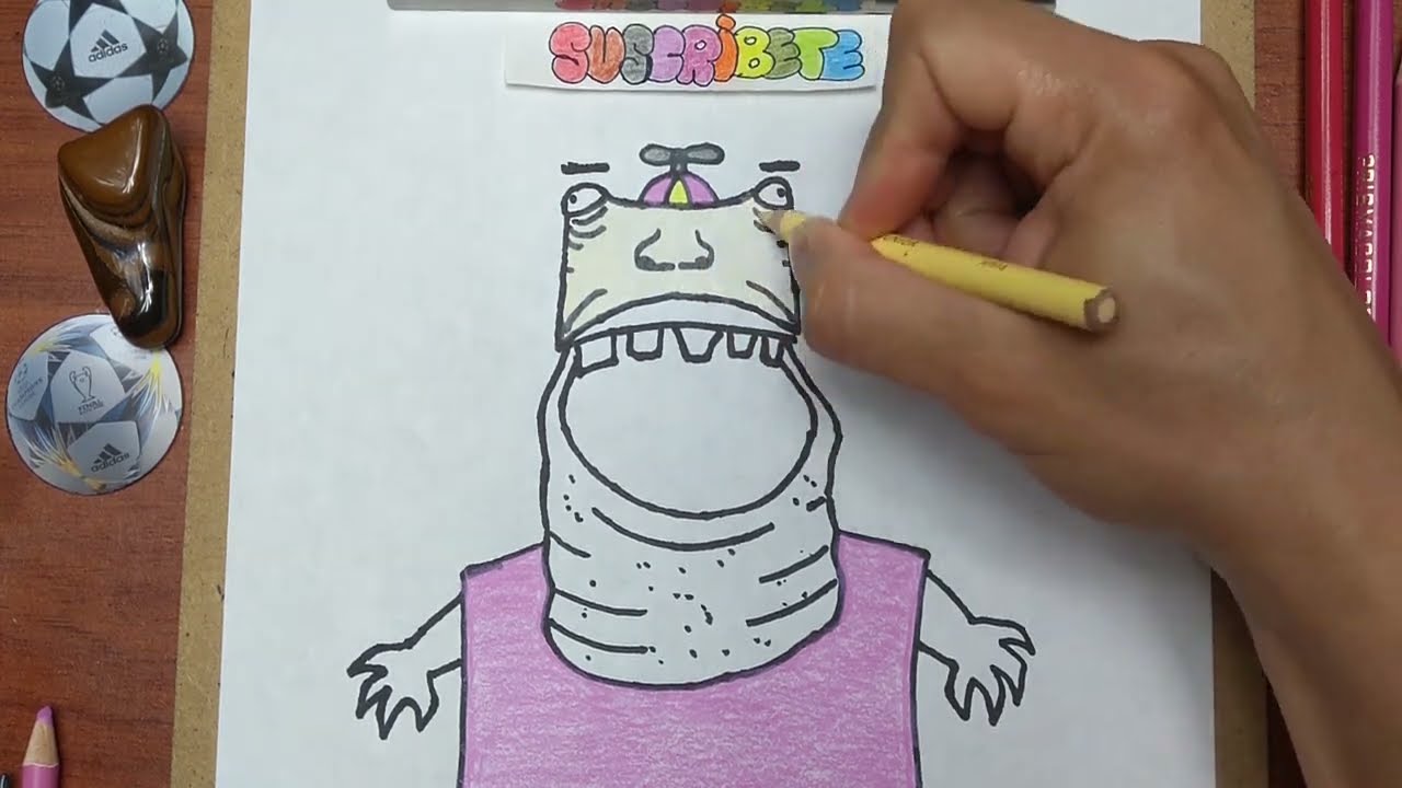 Cómo DIBUJAR y PINTAR a 😱BEANS😮 NUEVO personaje de BALDI/how to DRAW ...