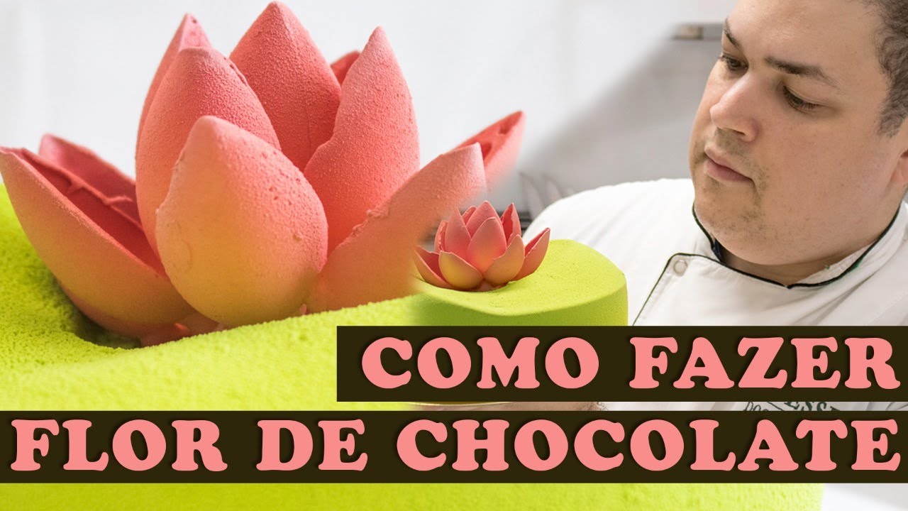 Como Fazer Uma Flor de Chocolate - YouTube