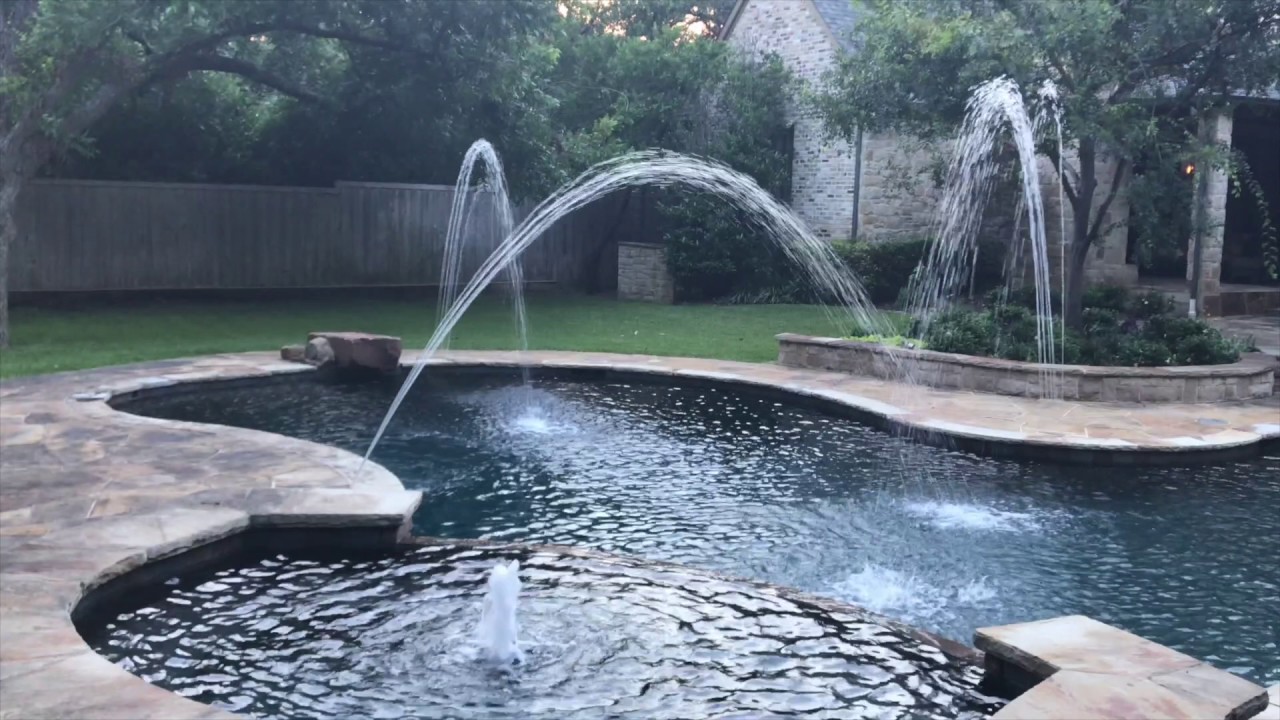 Dallas Rustic Elegant Pool Fly By - YouTube