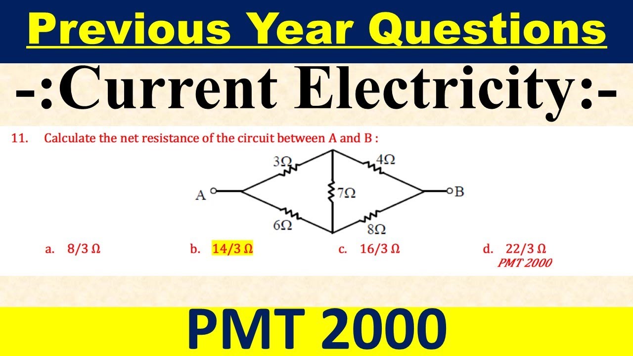 Calculate the net resistance of the circuit between A and B : - YouTube