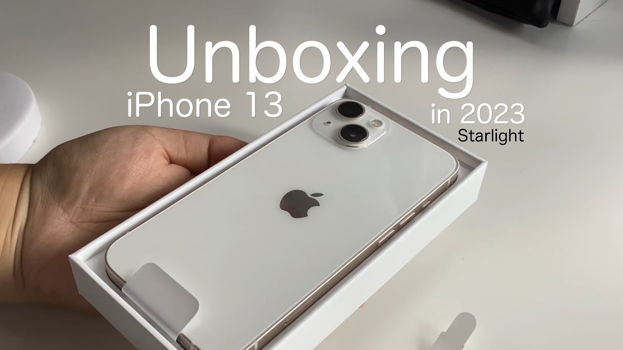 iPhone 13 Unboxing (starlight ) - YouTube