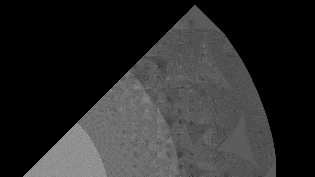 Sunflower cellular automaton in 2D with initial value 20,000,000 - YouTube