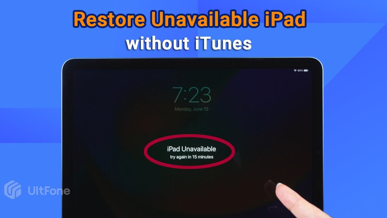How to Restore Unavailable iPad without iTunes/Computer [ NO COMPUTER ...