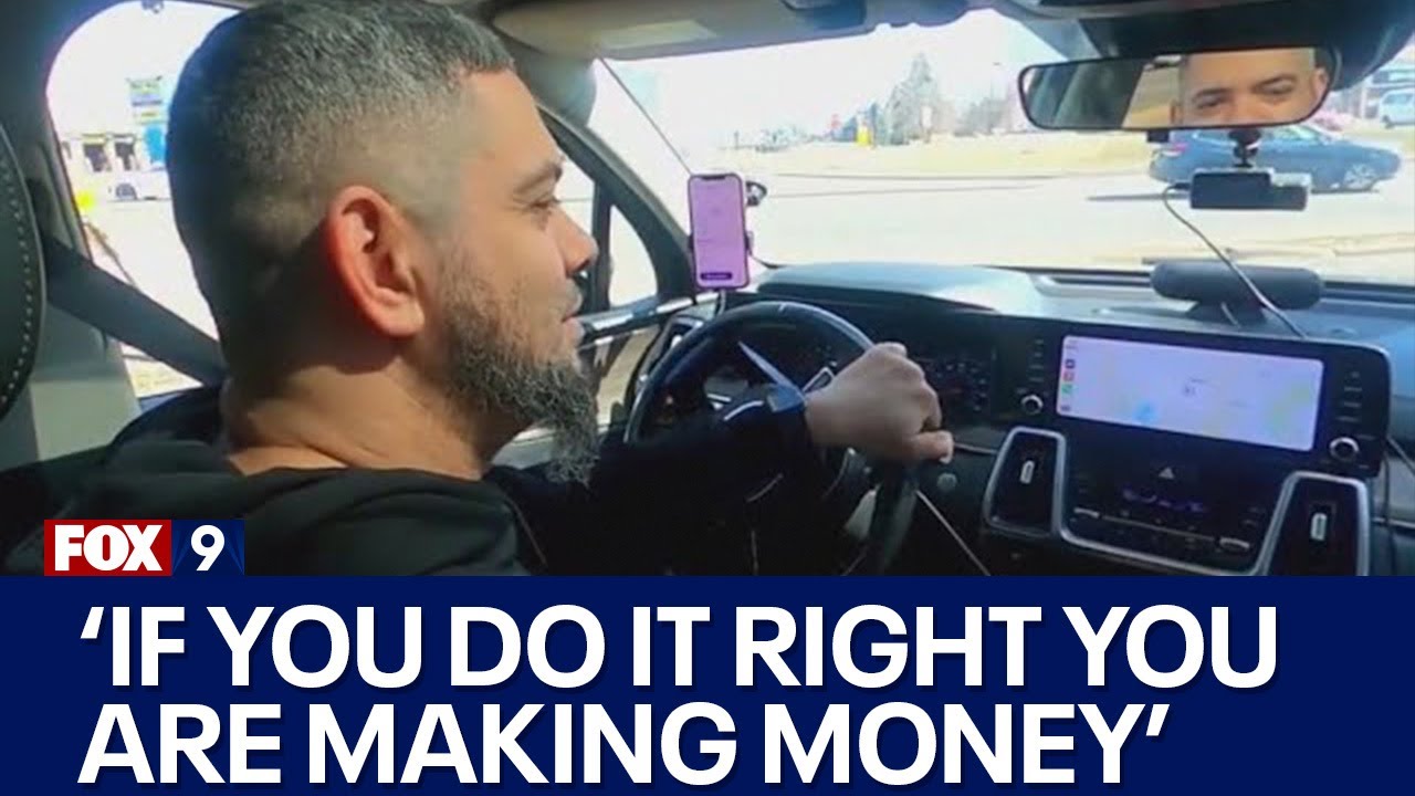 Lyft driver says he's happy with his current pay - YouTube