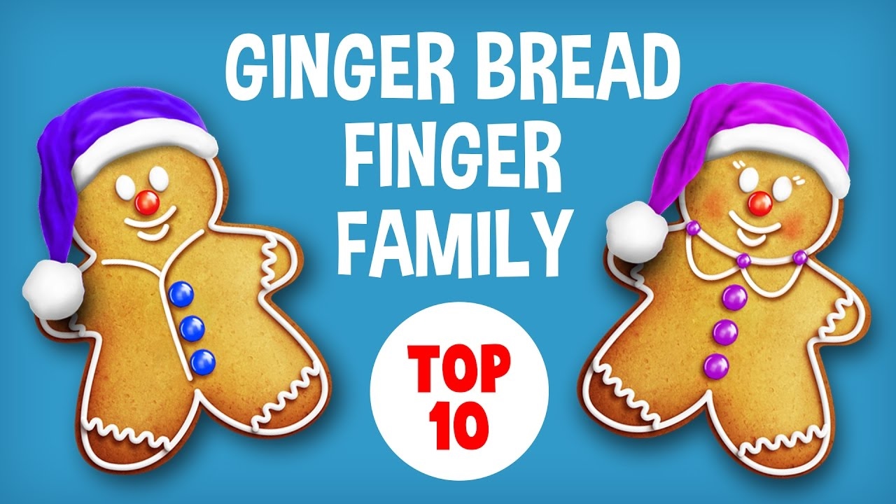 The Finger Family Gingerbread Family Nursery Rhyme | Christmas Finger ...