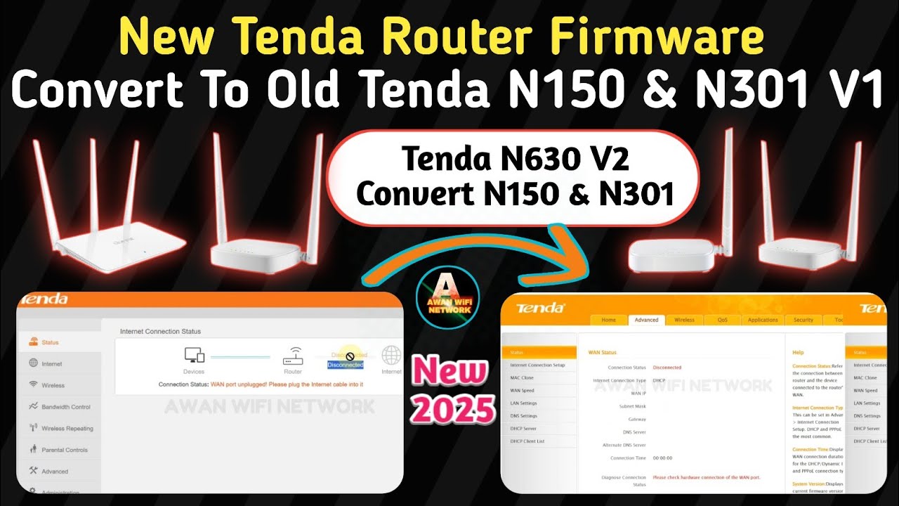 New Tenda Router Old Tenda N150 & N301 Firmware Update | Tenda N630 V2 ...