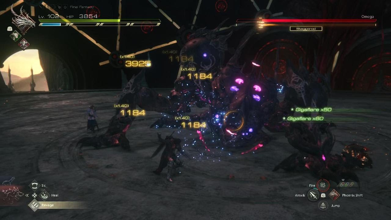 FFXVI [Omega fight] [Final Fantasy mode] [OMG Trophy] - YouTube