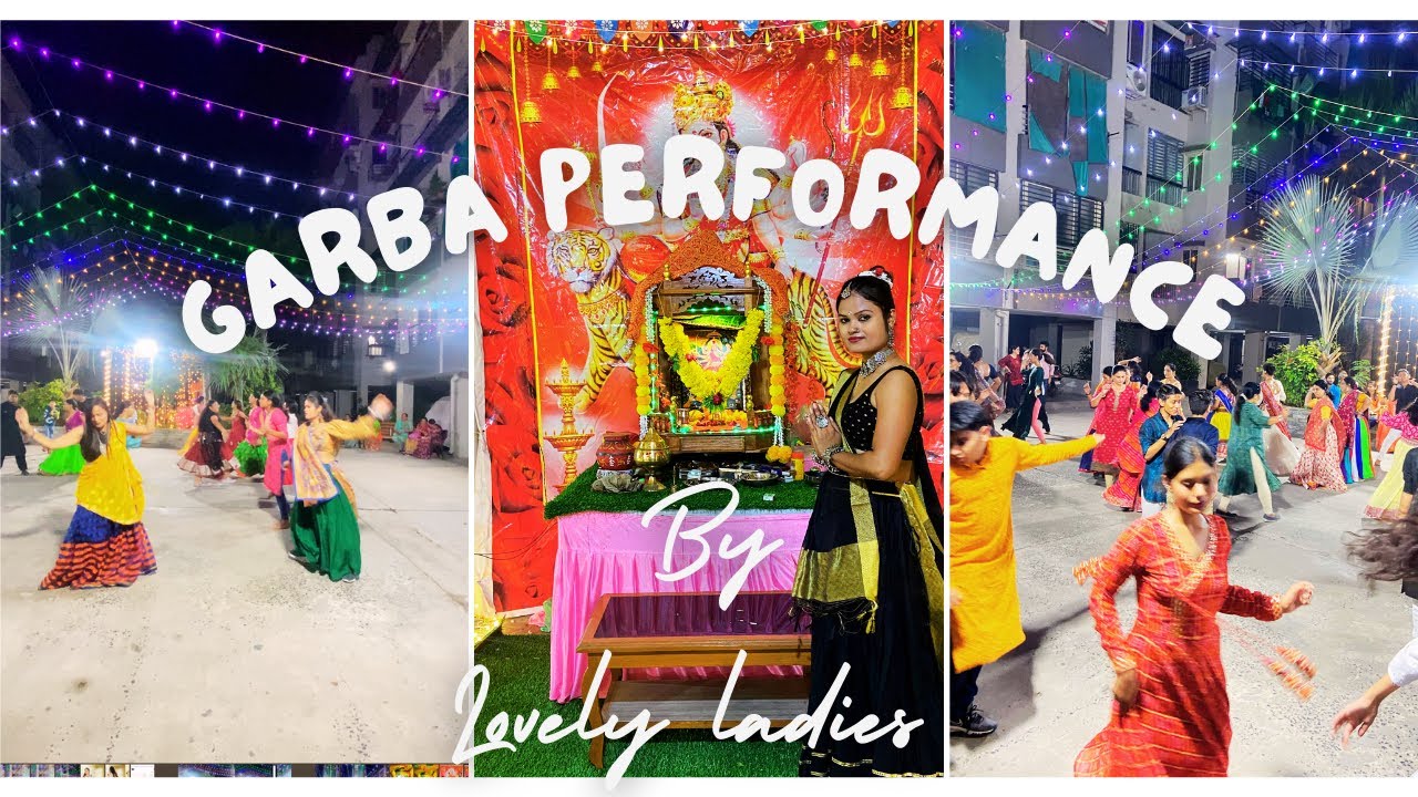 Group garba performance by lovely ladies ️ #podcast - YouTube