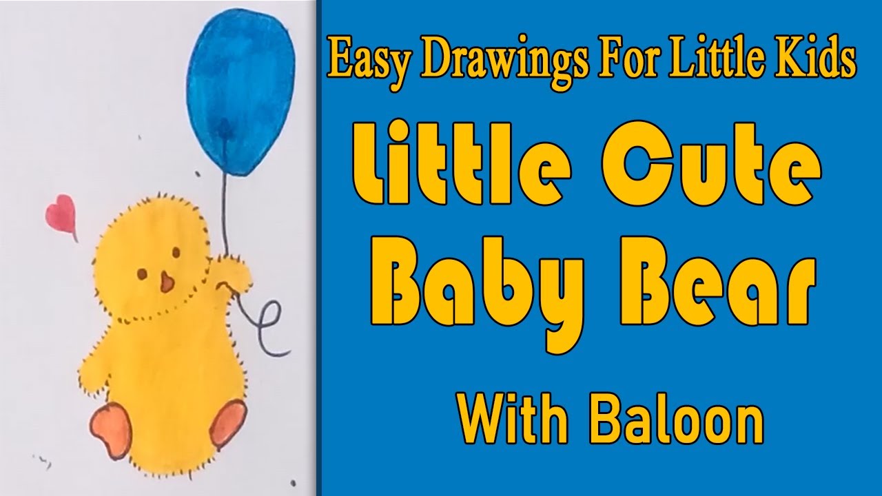 Little Cute Bear Drawing | Easy For kids | Art By Sam - YouTube