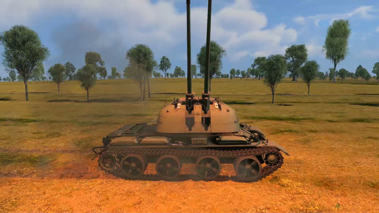 T-55 Engine with new beautiful 57mm cannonen - YouTube