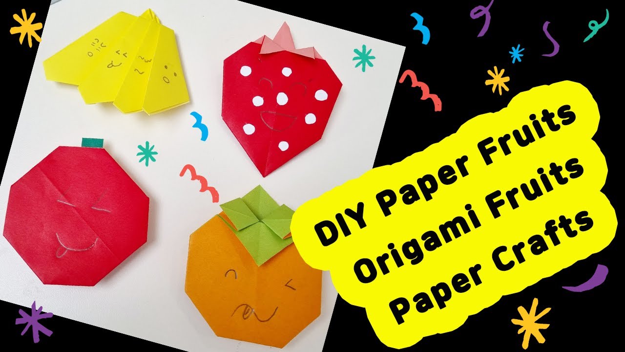 DIY Paper Fruits Origami [Sin entered the world #9] Sunday School Kids ...