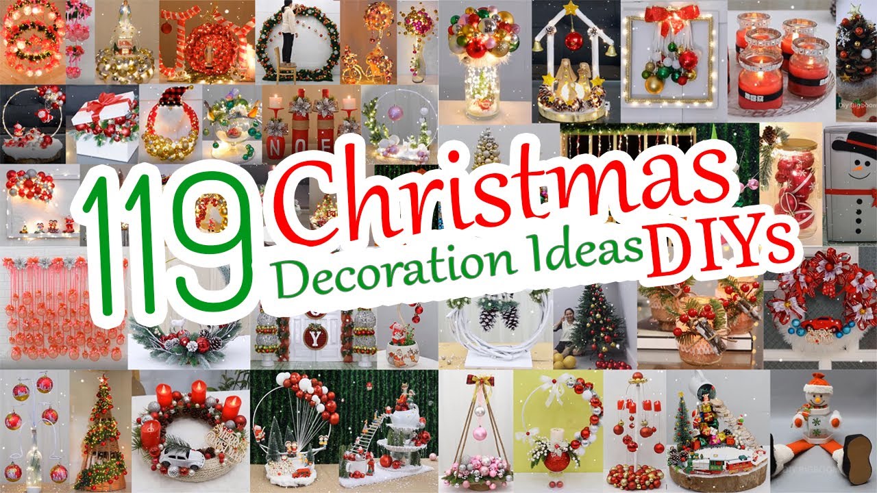 119 Diy Christmas Decoration Ideas 2024 | Christmas Crafts Collection ...